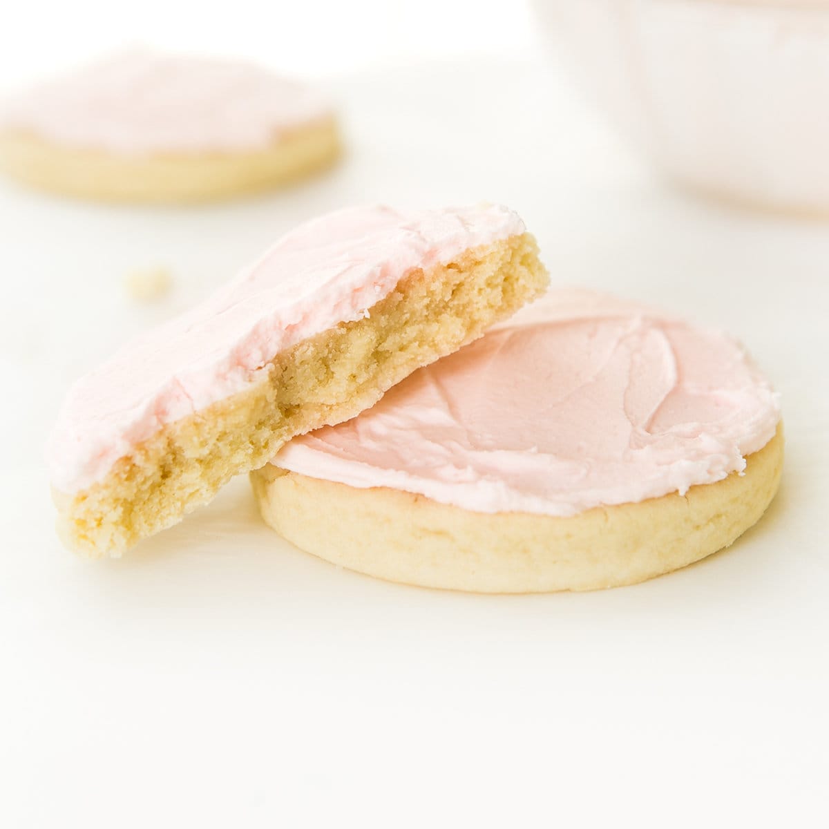Chilled Pink Sugar Cookies
