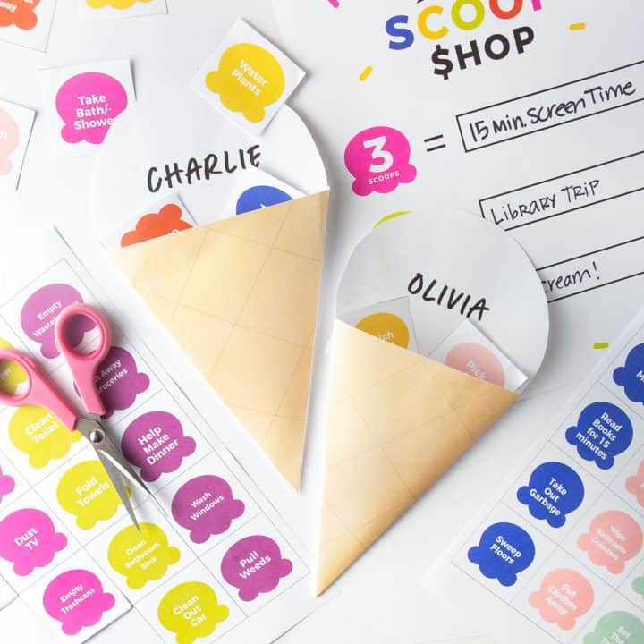 Ice Cream Printable Chore Chart (Free Downloadable Template!)