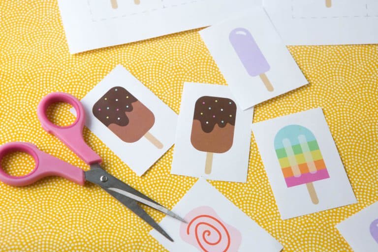 Popsicle Printable Memory Game - Design Eat Repeat