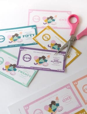 Free Printable Play Money for Kids - Design Eat Repeat