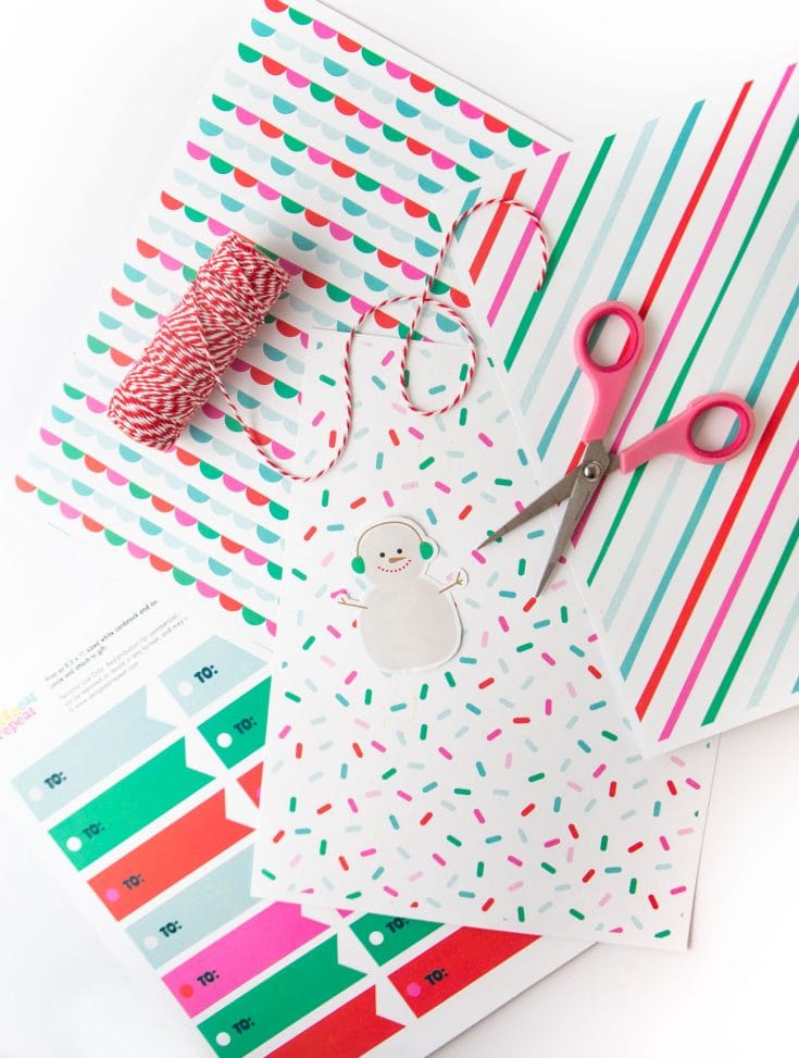 Christmas Printable Wrapping Paper - Design Eat Repeat