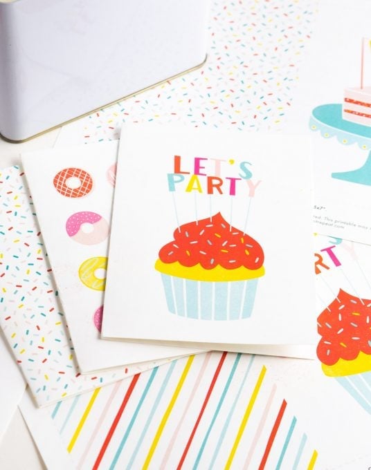 Cupcake Printable Birthday Card - Design Eat Repeat