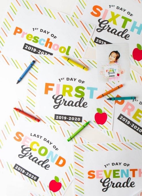 Printable Back to School Signs - Design Eat Repeat