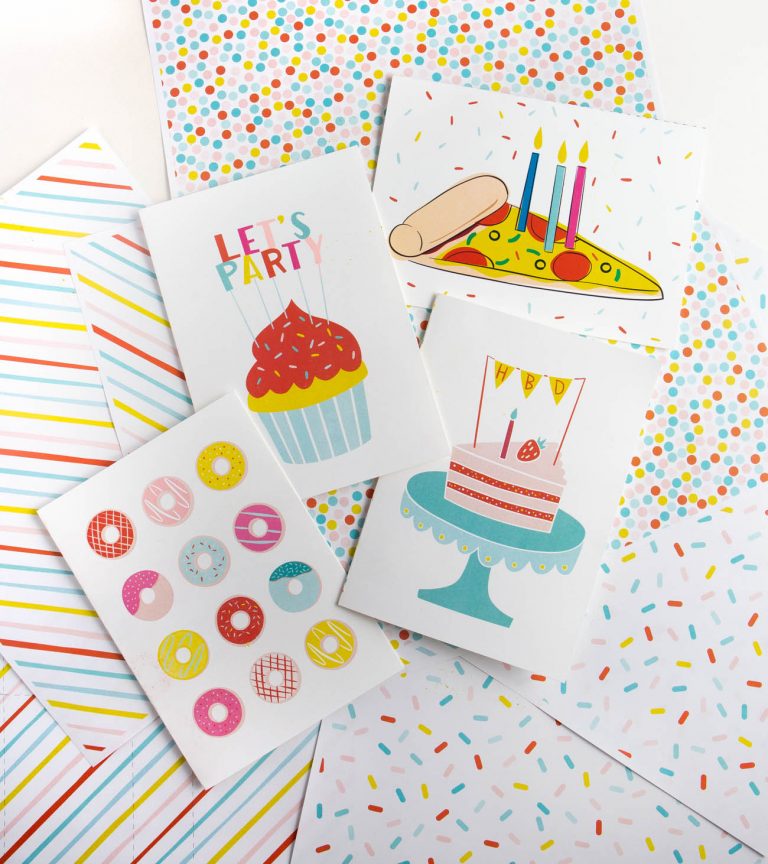 4 Free Birthday Cards to Print - Design Eat Repeat