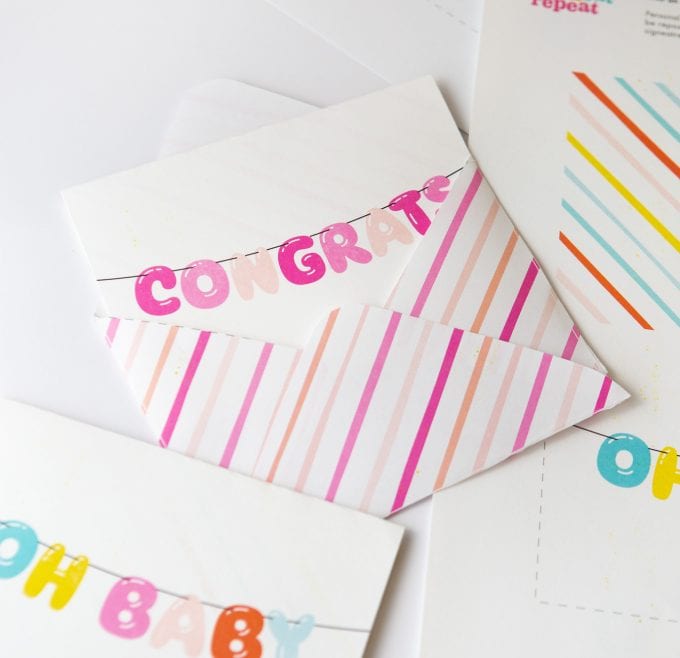 Printable Congratulations Baby Cards - Design Eat Repeat