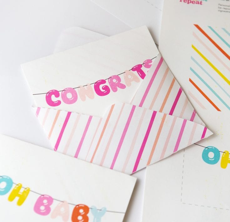 Printable Congratulations Baby Cards - Design Eat Repeat