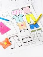 Color Your Own Printable Paper Dolls - Design Eat Repeat