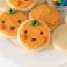 Easy Halloween Pumpkin Cookie Cake - Design Eat Repeat