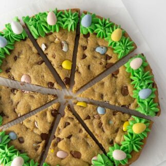 Easy Easter Cookie Cake - Design Eat Repeat