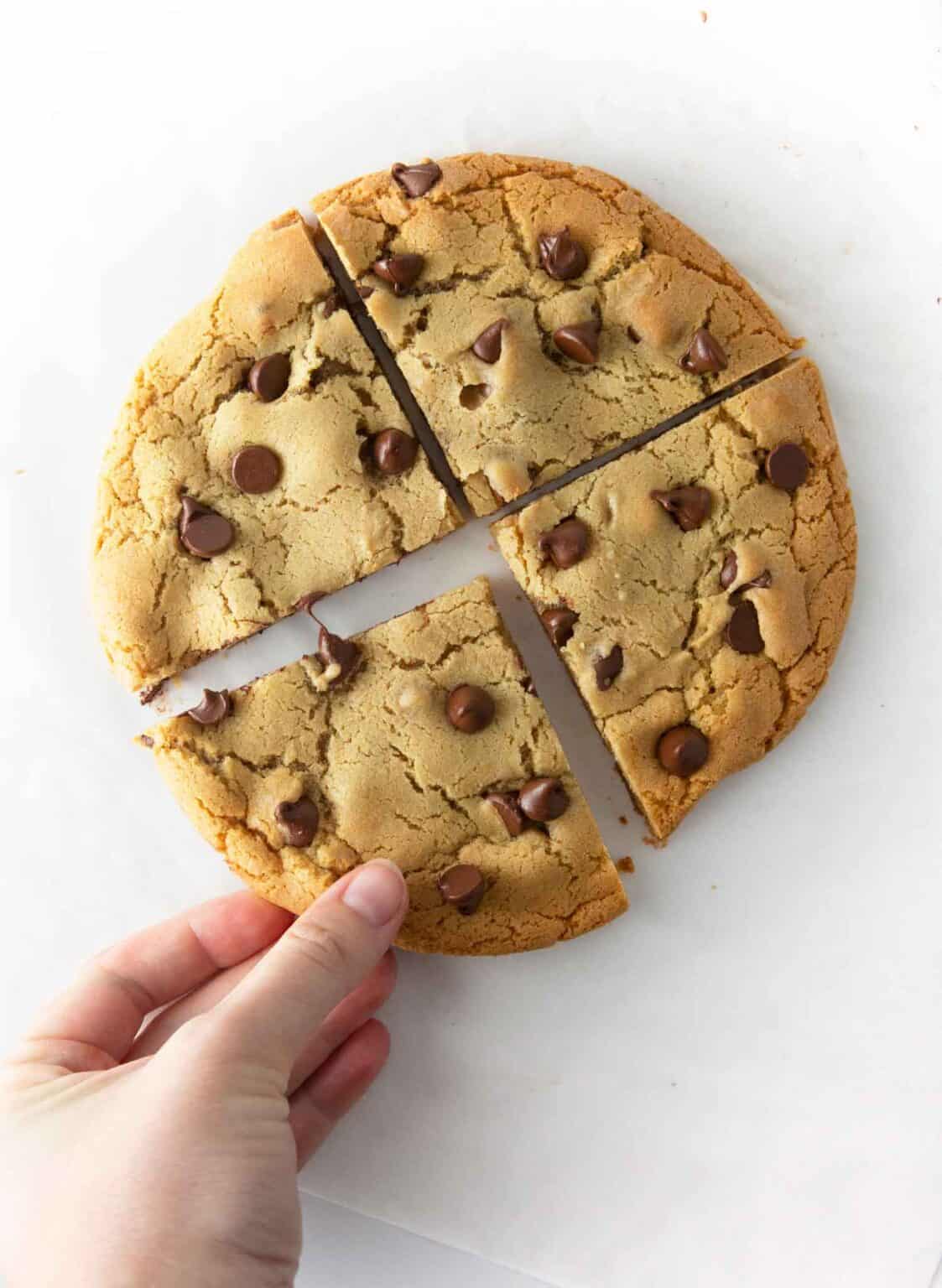 One Giant Chocolate Chip Cookie | Design Eat Repeat
