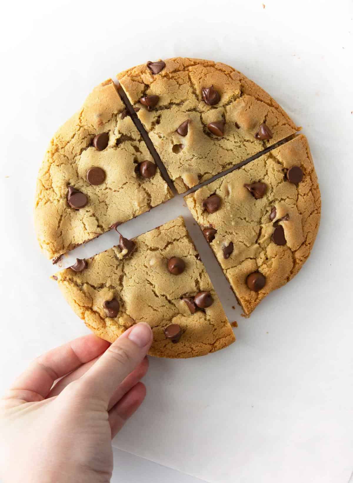 One Giant Chocolate Chip Cookie | Design Eat Repeat