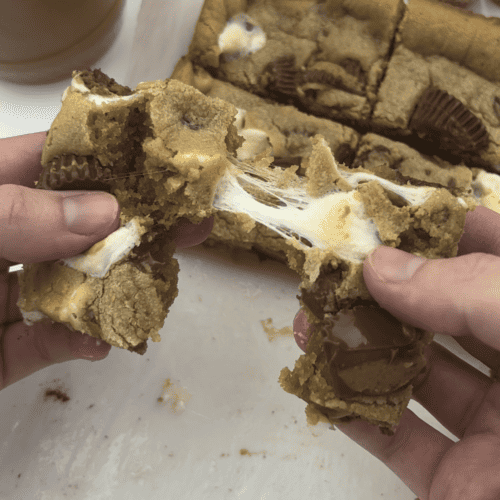 Fluffernutter Cookie Bars - Design Eat Repeat