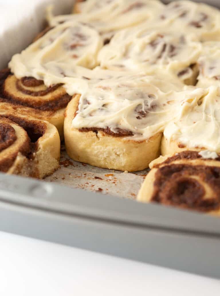 Easy Cream Cheese Frosting for Cinnamon Rolls