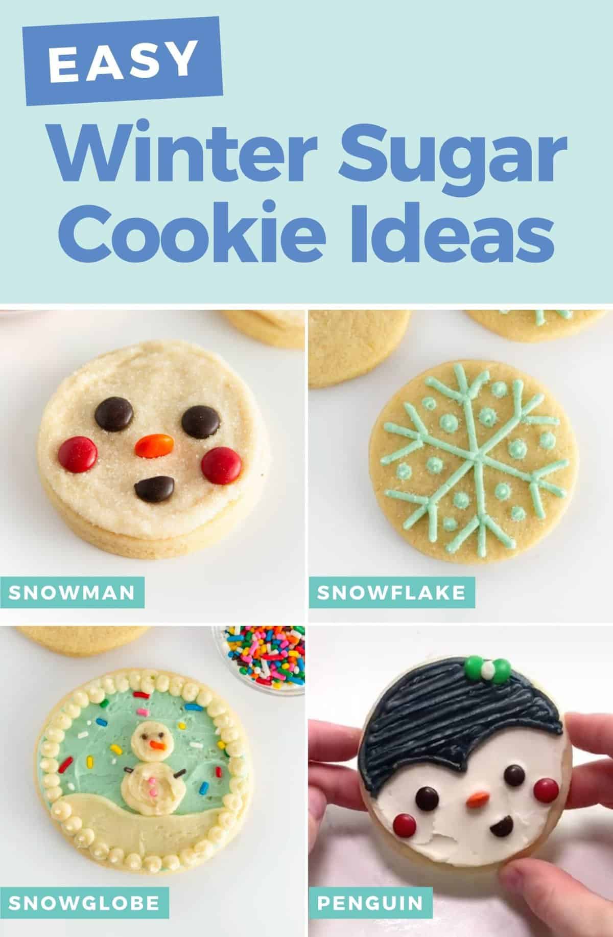 5 Cute + Easy Winter Cookies | Design Eat Repeat