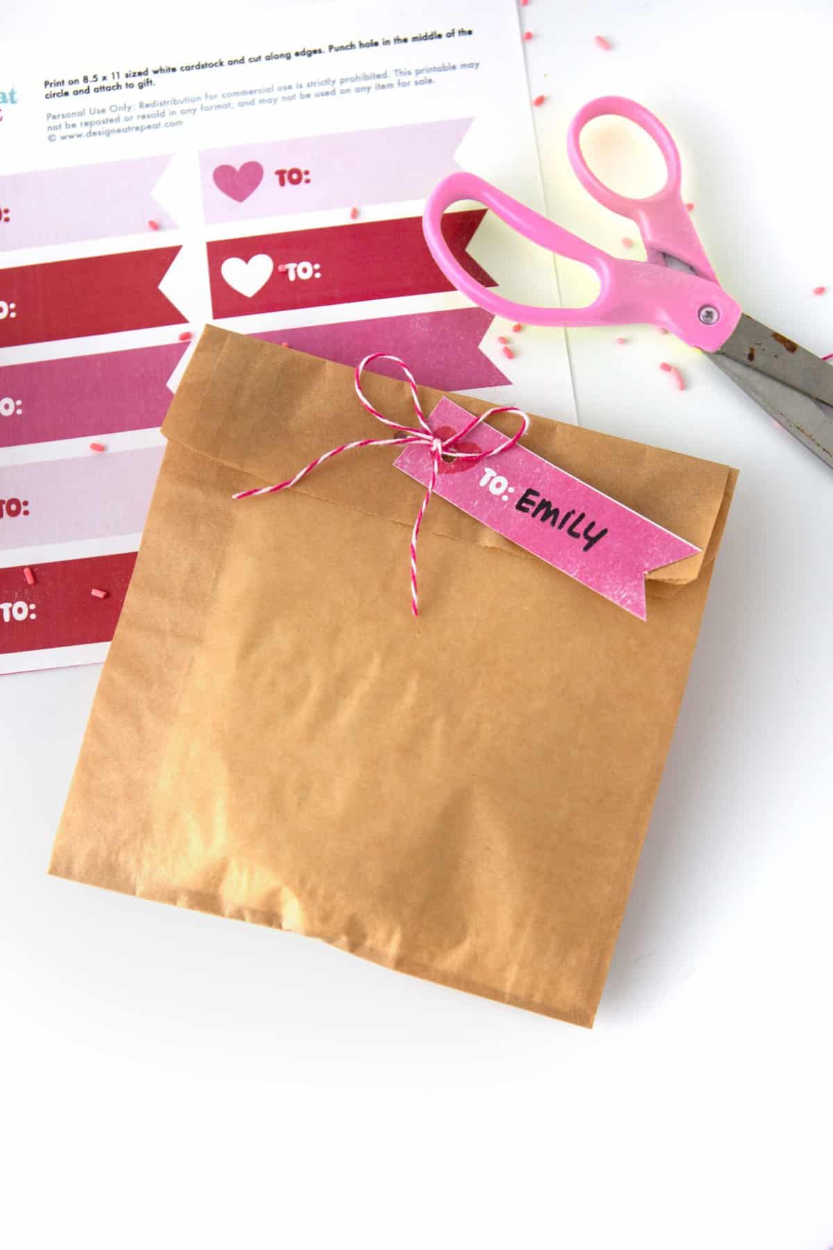 Free Printable Valentine Tags - Design Eat Repeat