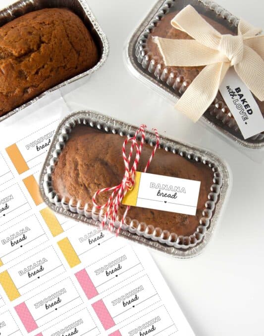 Mini Banana Bread Loaves - Design Eat Repeat