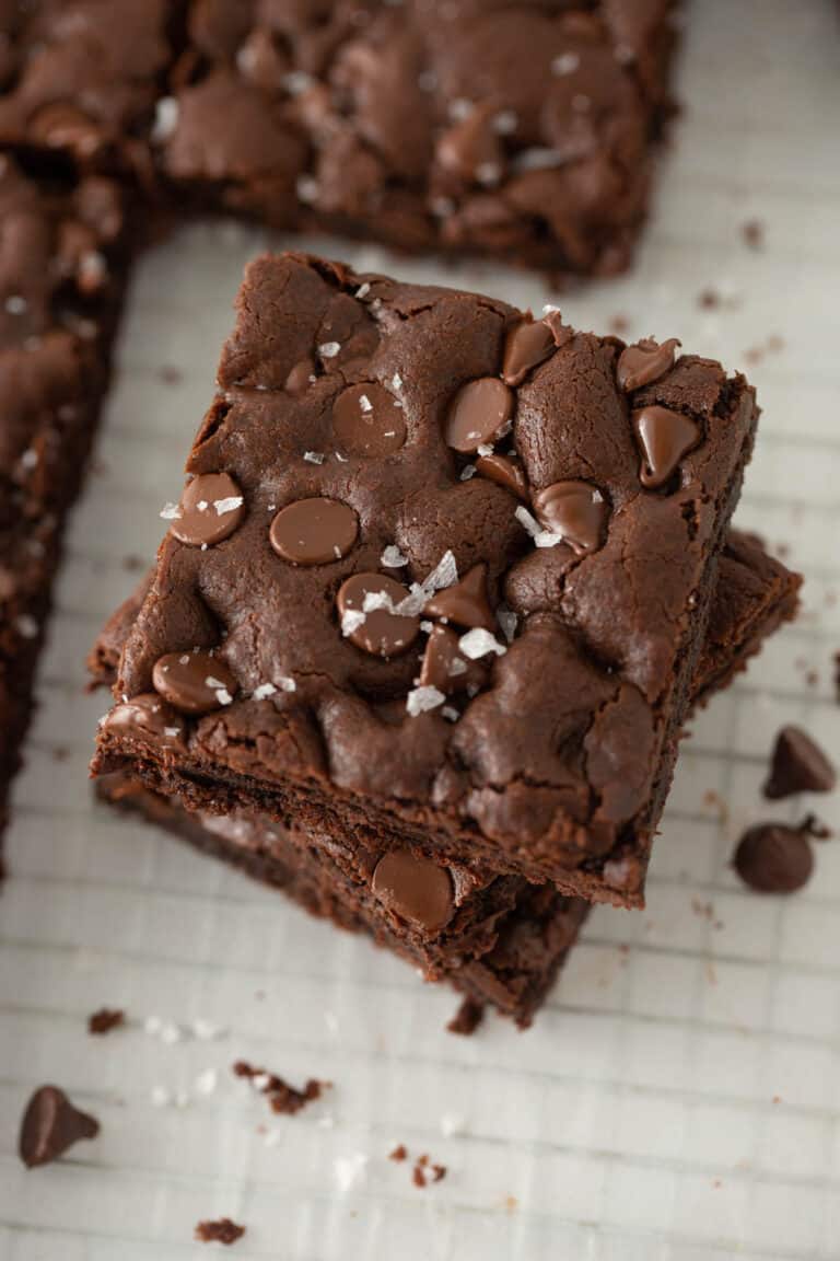 Double Chocolate Chip Cookie Bars - Design Eat Repeat