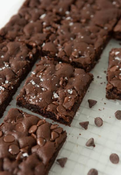 Double Chocolate Chip Cookie Bars - Design Eat Repeat