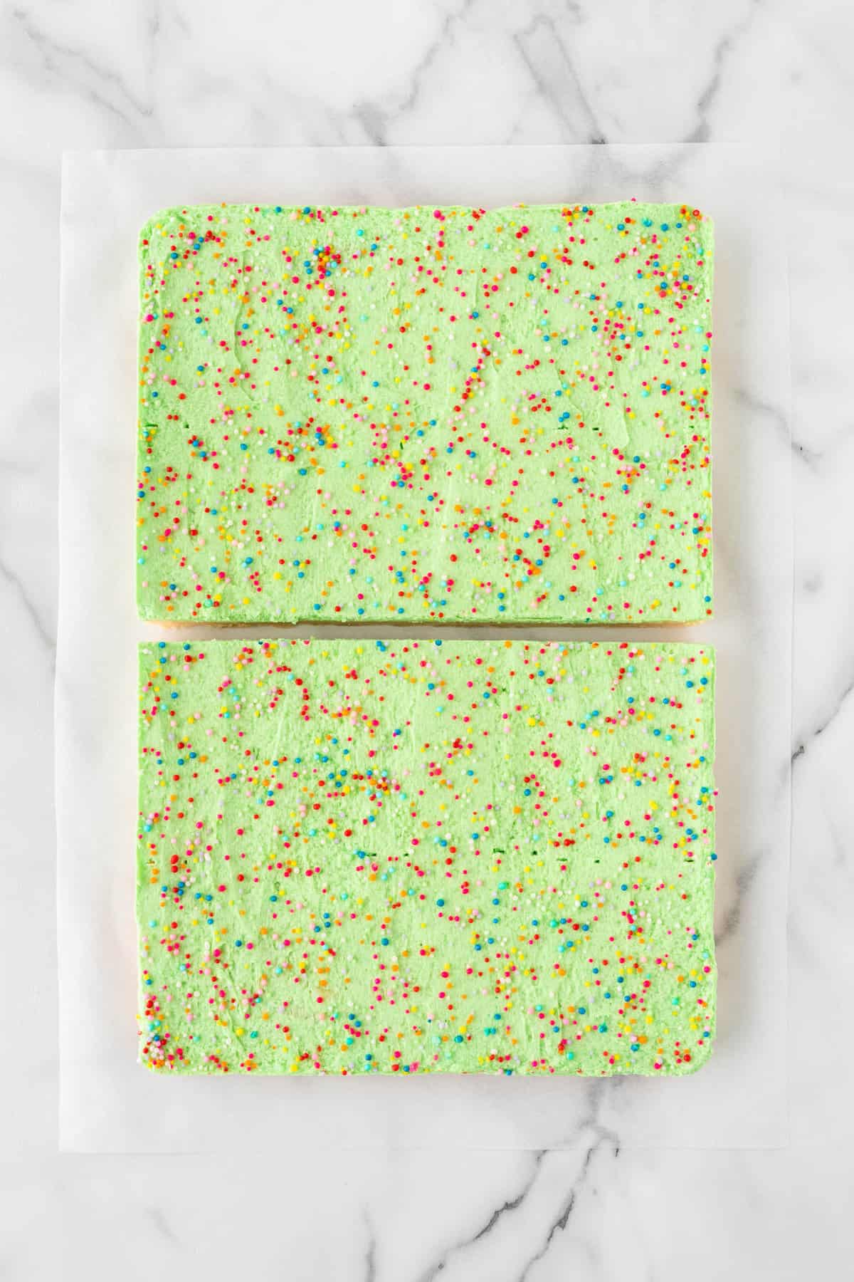 EASY Christmas Tree Sugar Cookie Bars - Design Eat Repeat