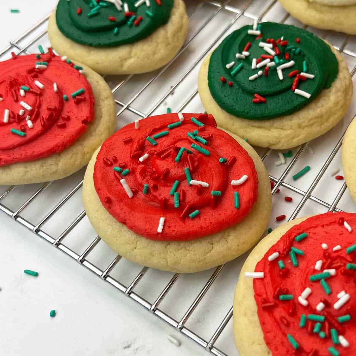 Soft Frosted Sugar Cookies - Design Eat Repeat
