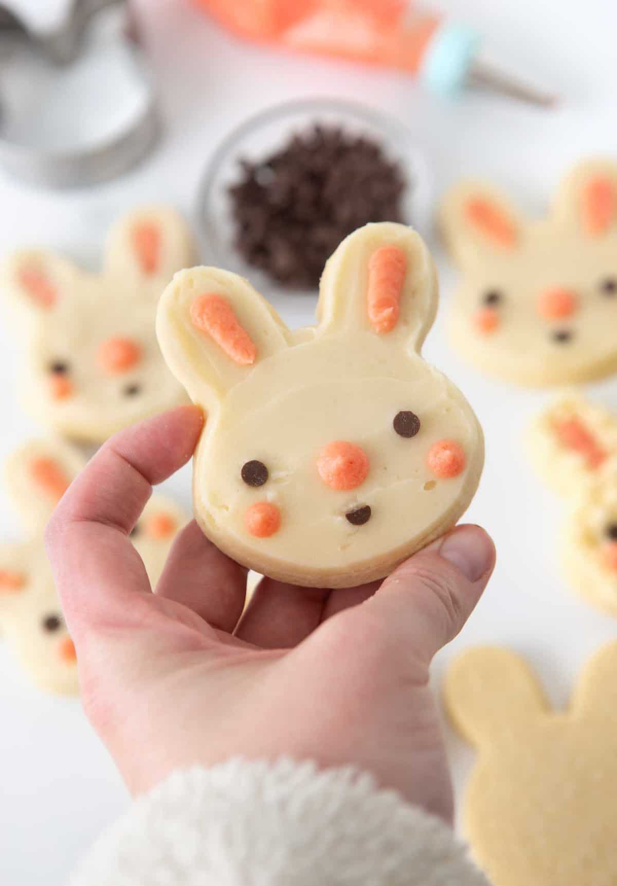 Easy Bunny Sugar Cookies - Design Eat Repeat