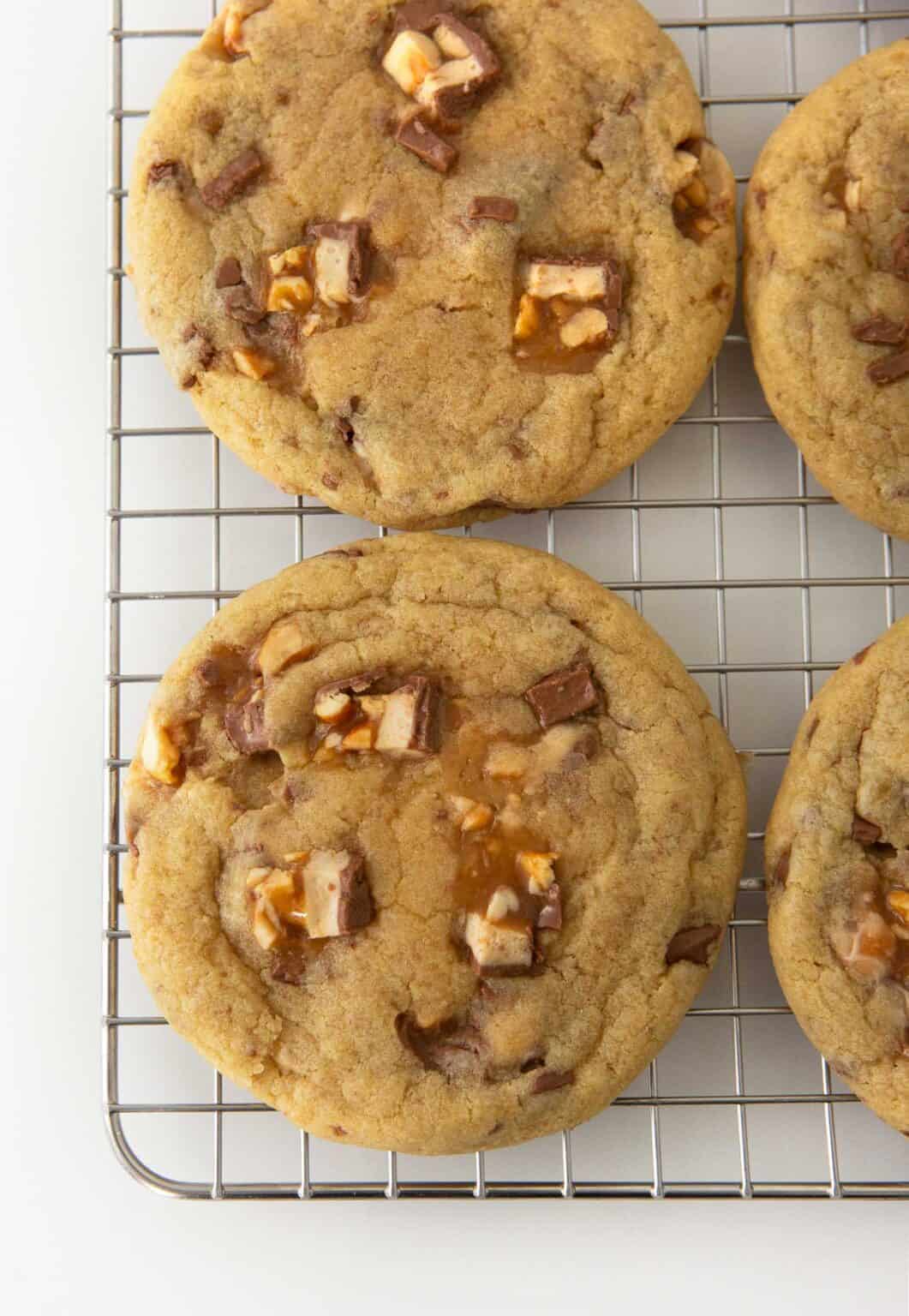 Chewy Snickers Cookies - Design Eat Repeat