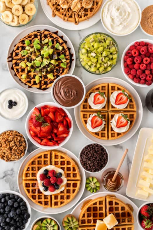 The BEST Crispy Waffles (no buttermilk!) - Design Eat Repeat