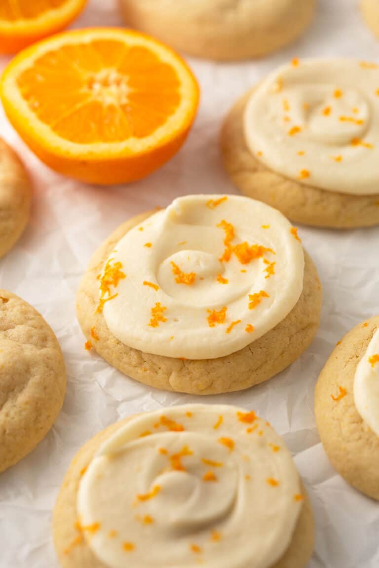 Frosted Orange Sugar Cookies - Design Eat Repeat