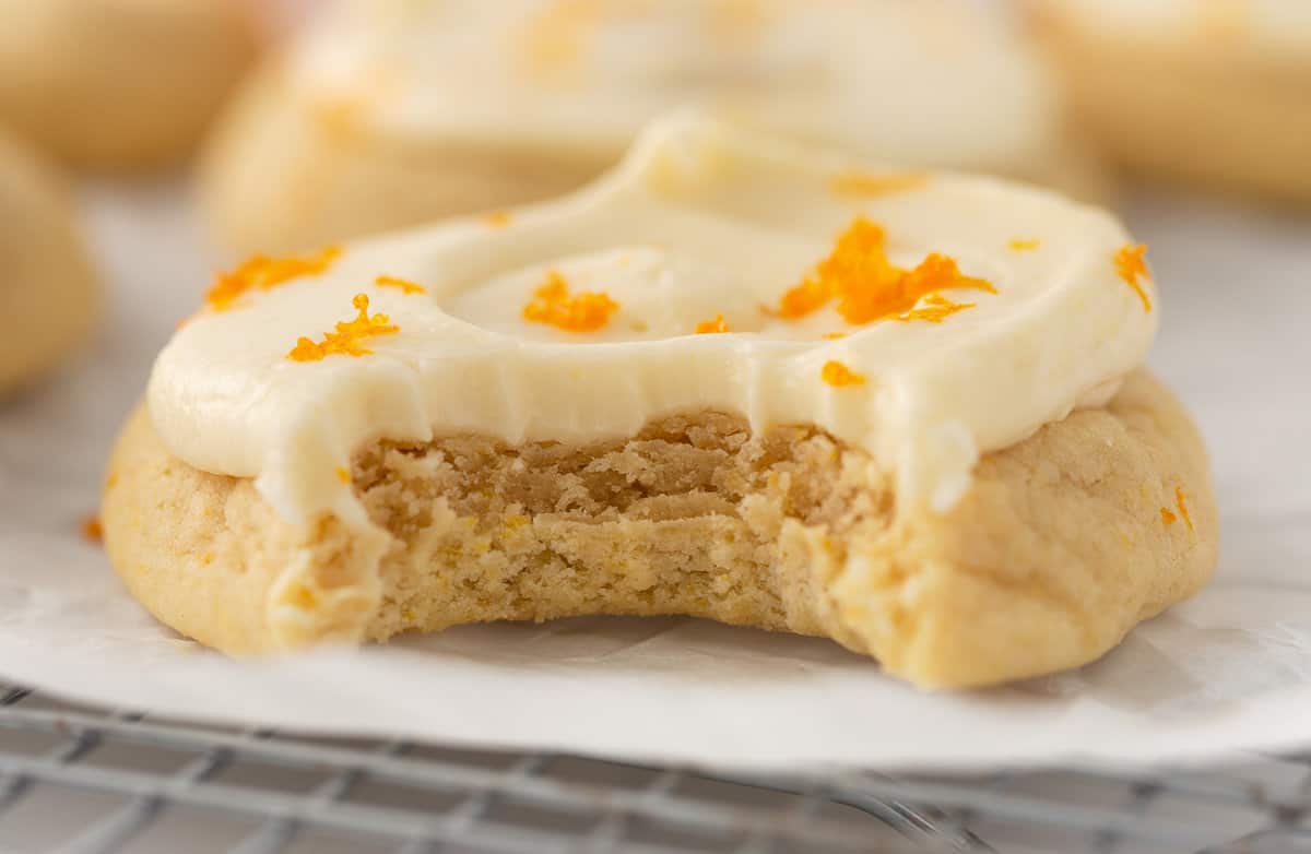 Frosted Orange Sugar Cookies - Design Eat Repeat