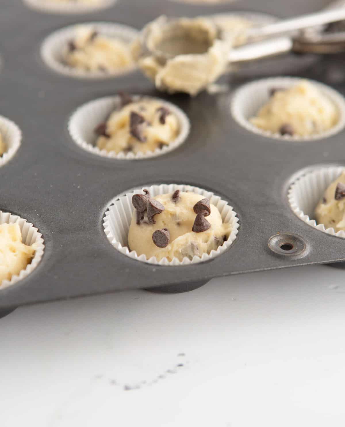 Mini Chocolate Chip Muffins - Design Eat Repeat