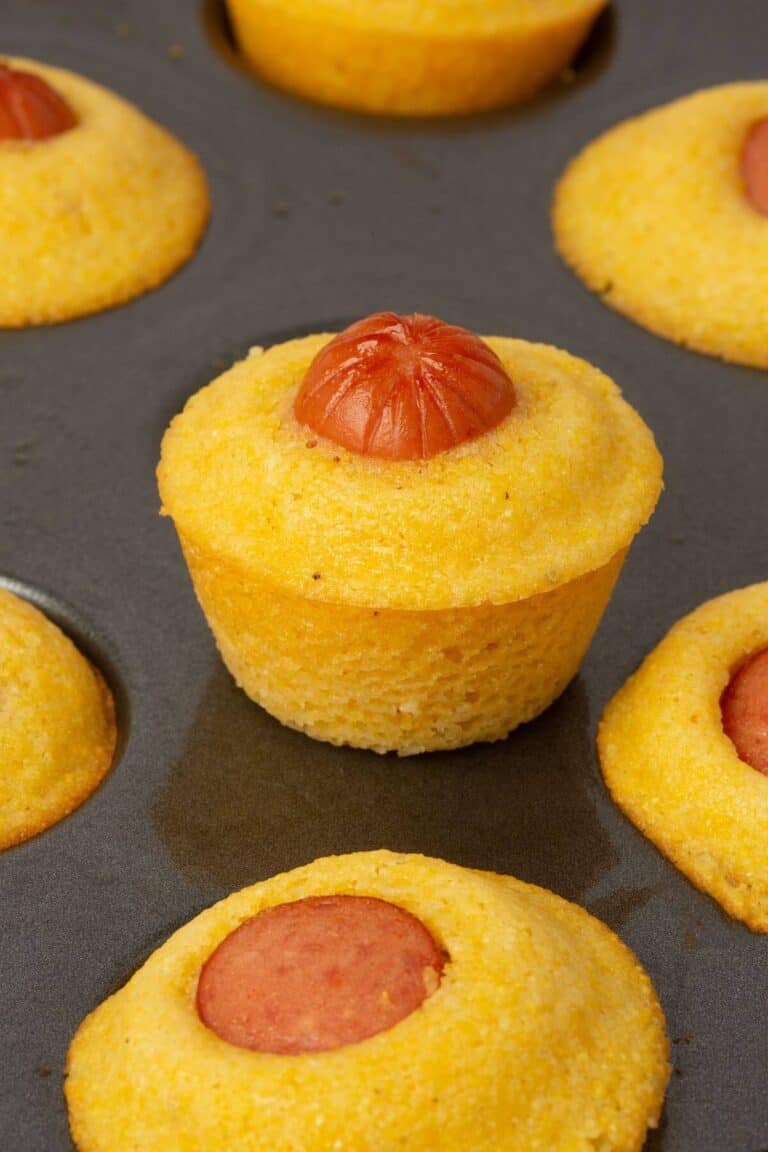 Mini Corn Dog Muffins - Design Eat Repeat