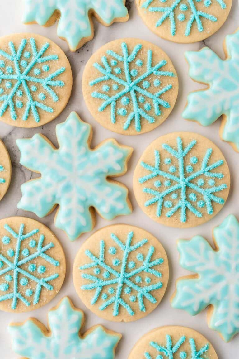 Snowflake Sugar Cookies - Design Eat Repeat