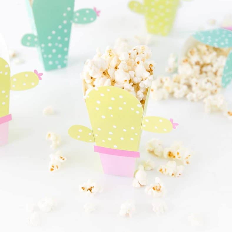 Free Printable Popcorn Box Template - Design Eat Repeat