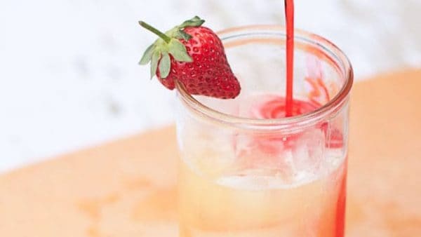 Orange Berry Sunrise Spritzers - Using Sprite, Grenadine, and Orange Juice
