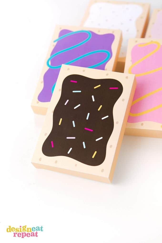Toaster Pastry Gift Box Template - Design Eat Repeat
