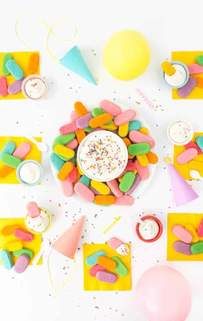 Birthday Sprinkle Sugar Cookie Dippers