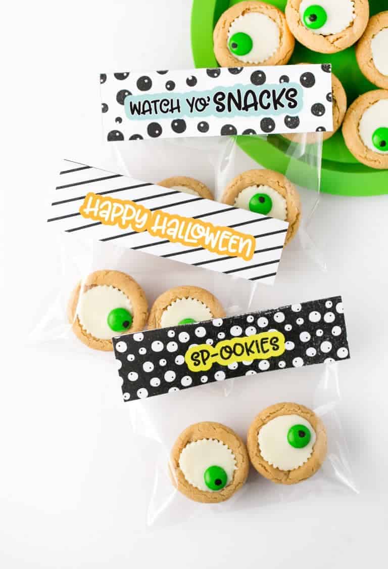 Halloween Treat Bag Toppers Free Printable - Design Eat Repeat