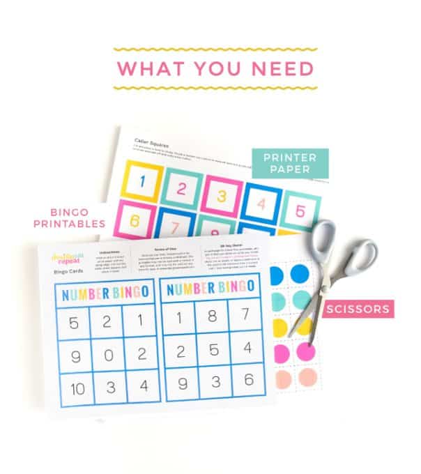 Free Printable Number Bingo - Design Eat Repeat