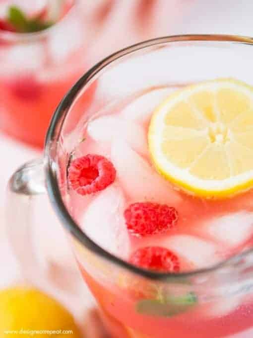 Homemade Raspberry Lemonade