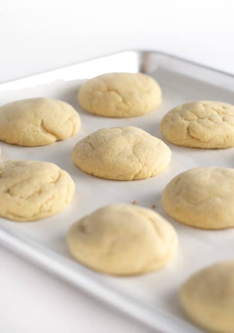 Soft & Pillowy No Roll Sugar Cookies - Design Eat Repeat
