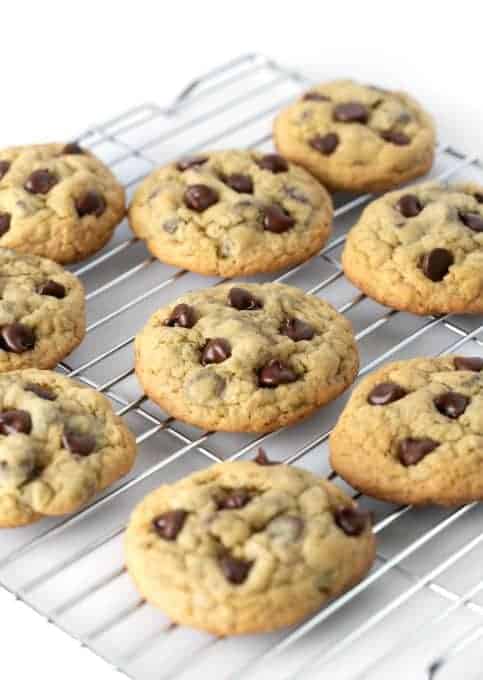 Chewy Chocolate Chip Oatmeal Cookies - Design Eat Repeat