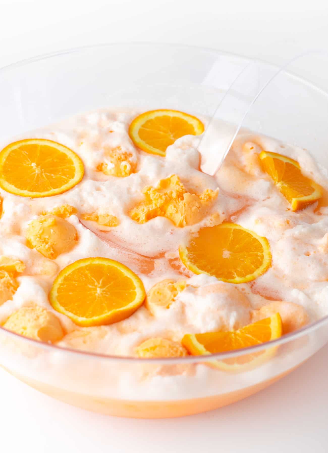 Orange Sherbet Punch (Perfect Halloween Drink!) - Design Eat Repeat