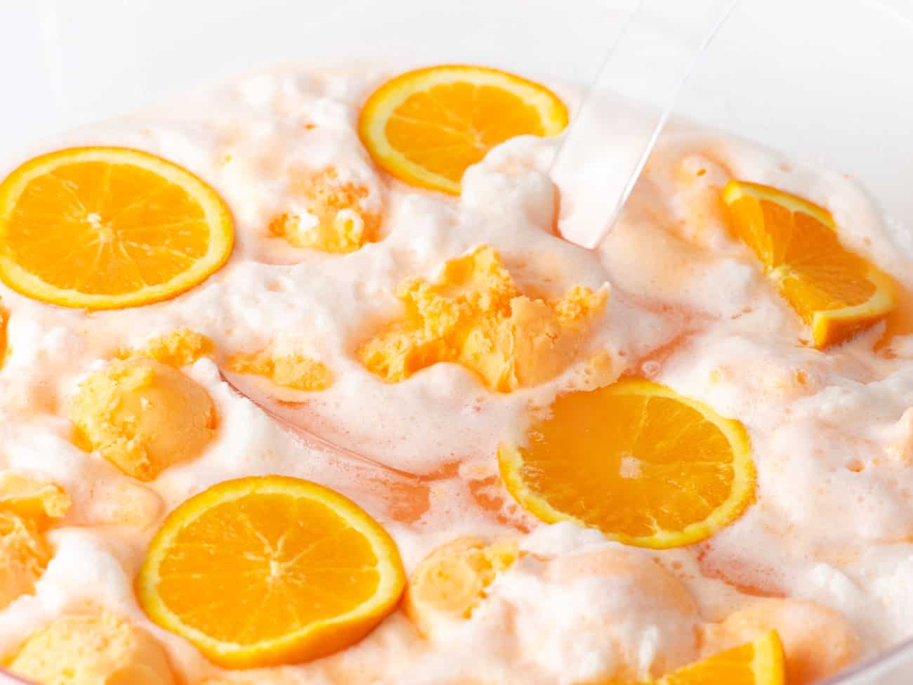 Orange Sherbet Punch (Perfect Halloween Drink!) - Design Eat Repeat