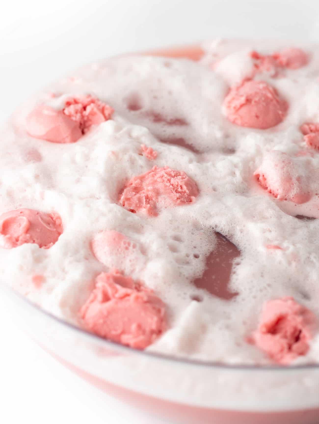 Raspberry Sherbet Punch - Design Eat Repeat