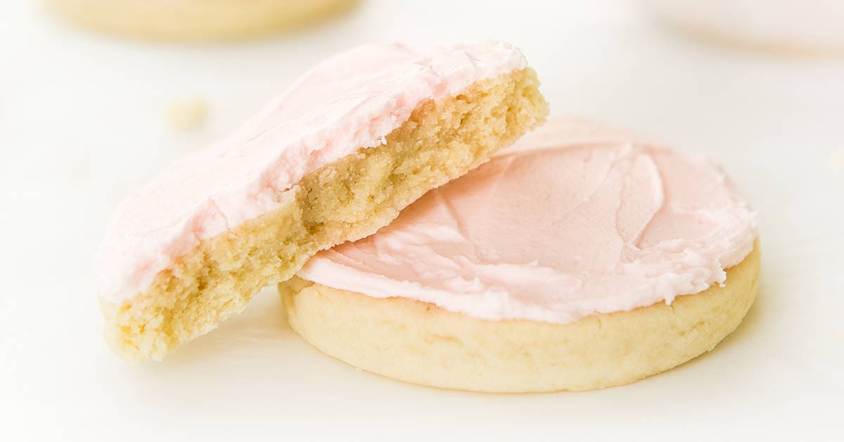 Chilled Pink Sugar Cookies